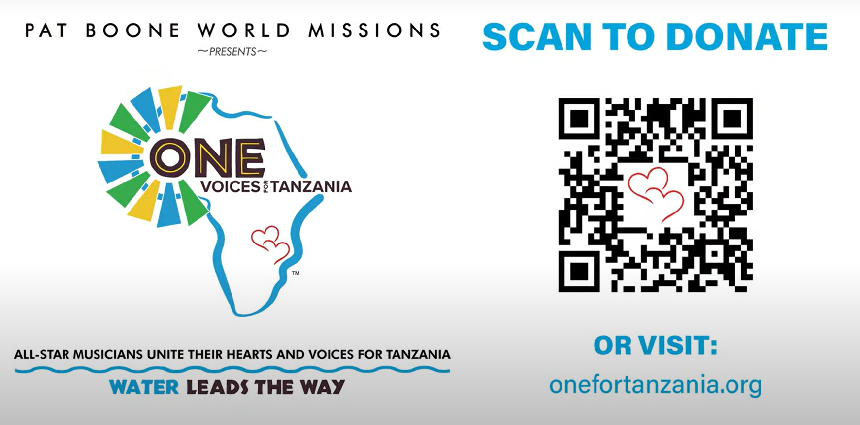 Pat Boone Releases Multi-Artist Anthem, ‘ONE – Voices for Tanzania ...